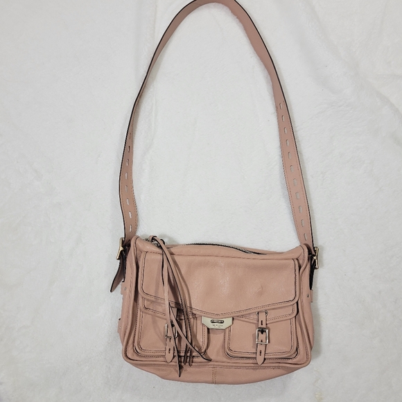 rag & bone | Bags | Rag And Bone Field Messenger Leather Bag Pink Nude ...